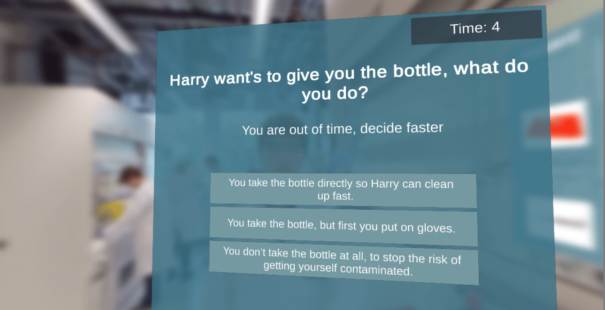 Lab Safety: VR for critical decision making - LLInC